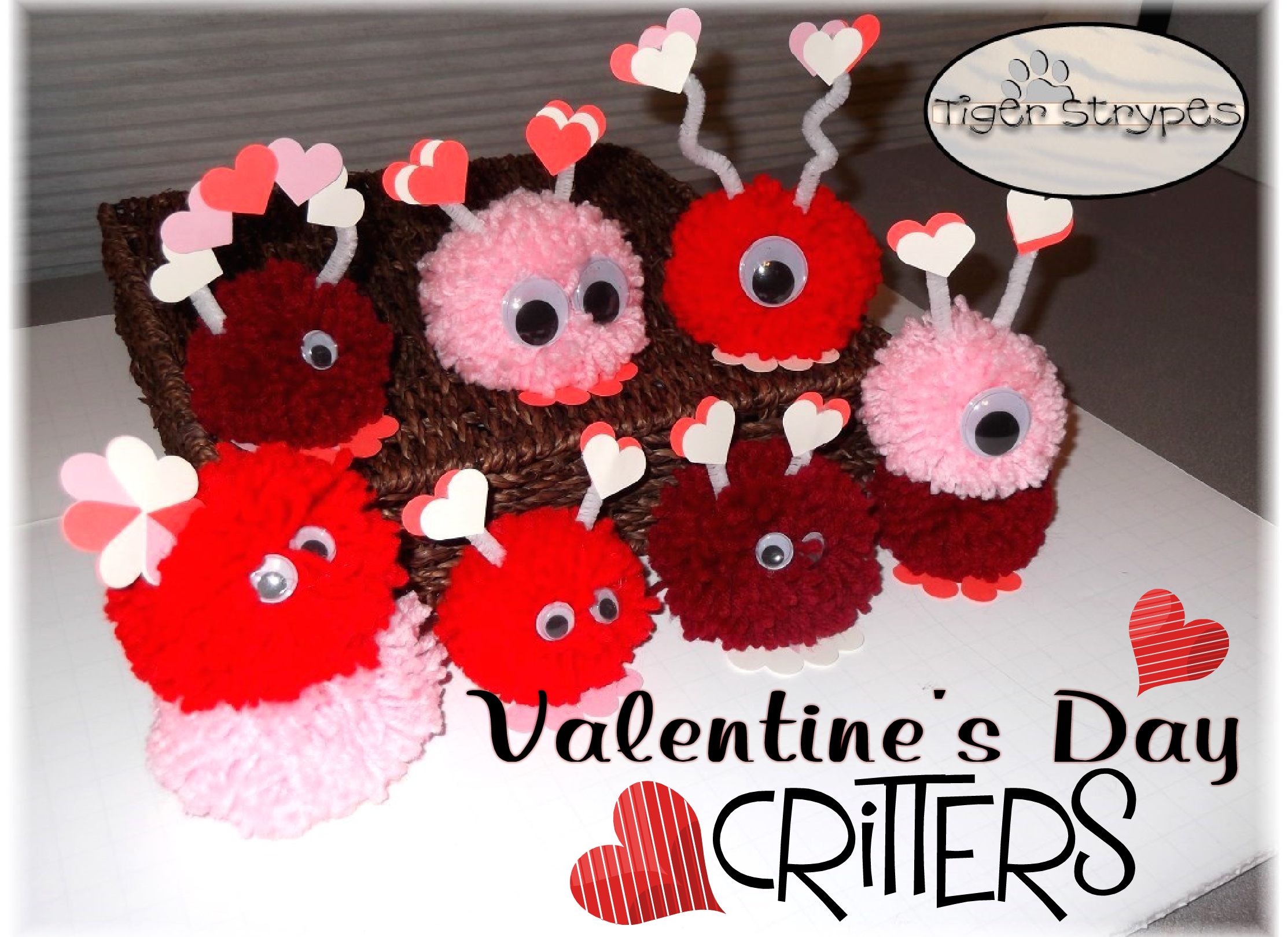 Spring Craft Blog Hop / Valentine's Day Critters - TigerStrypes