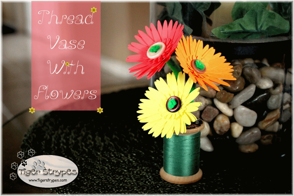 Make A Thread Vase With Flowers - #TBCCrafters