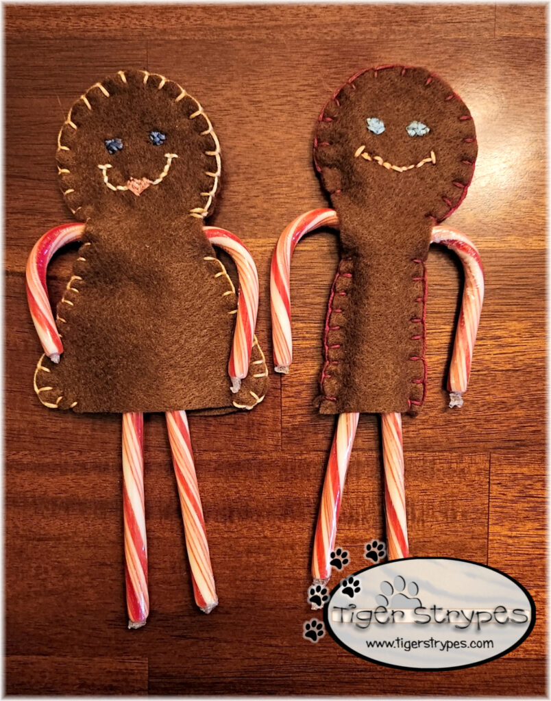 Gingerbread Candy Cane Couple (DIY/Craft) #TigerStrypesBlog
