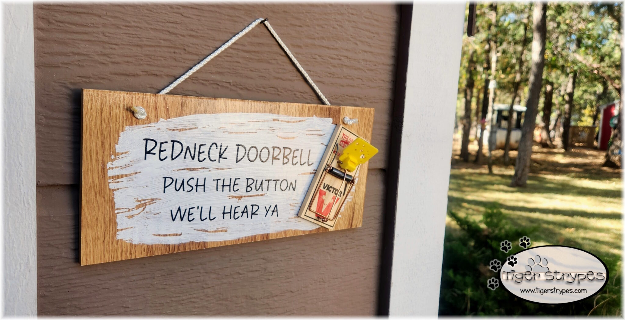 Make a Redneck Doorbell (DIY/Craft) #TigerStrypesBlog